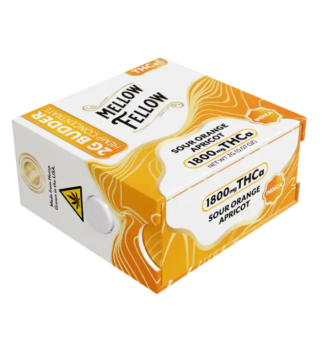 Mellow Fellow Premium Budder 2g THCA Sour Orange Apricot (Indica ...