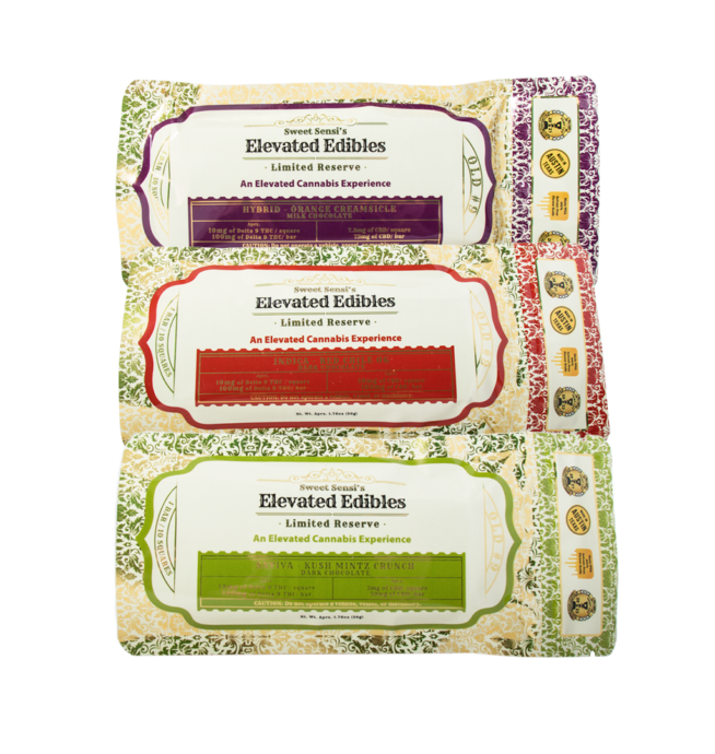 Sweet Sensi Elevated Chocolate Bars - Vaping Elements / All The Things OCV